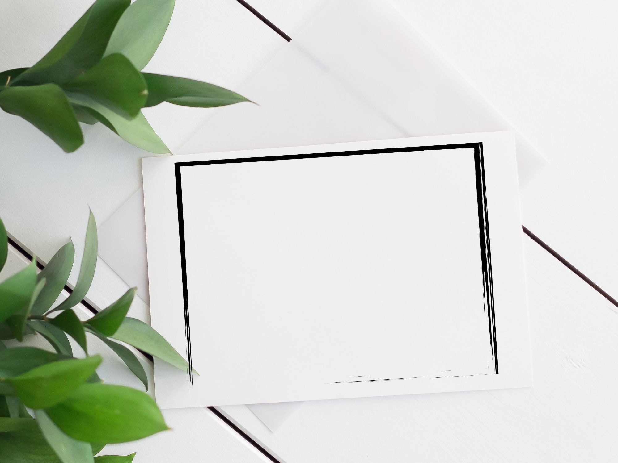 Digital Borders, Digital Frames Clipart, 8.5 X 11, Brushstroke Border ...