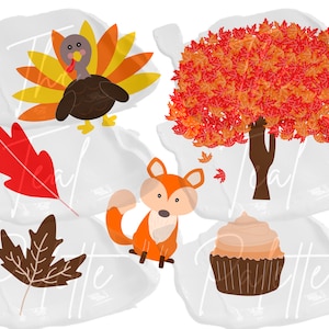 Autumn Clipart Set, Fall PNG Files, Autumn Elements, Seasonal Decor ...
