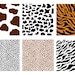 12 Animal Print Digital Paper Pack, Safari, Scrapbook, Leopard, Giraffe ...