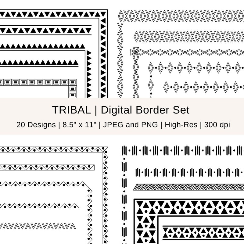 Geometric Border African - Etsy