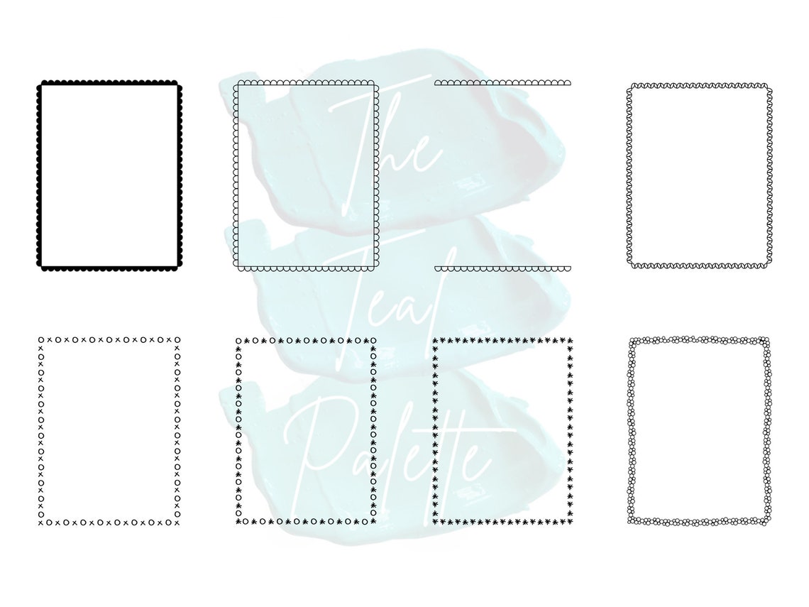 Doodle Digital Borders 2, Digital Frames Clipart, 8.5 X 11, Border Clip ...