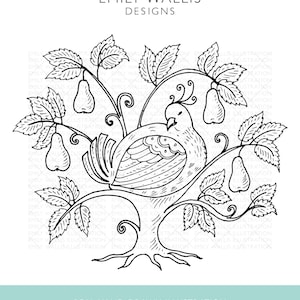 Partridge in A Pear Tree Clipart From Twelve Days of Christmas | High ...