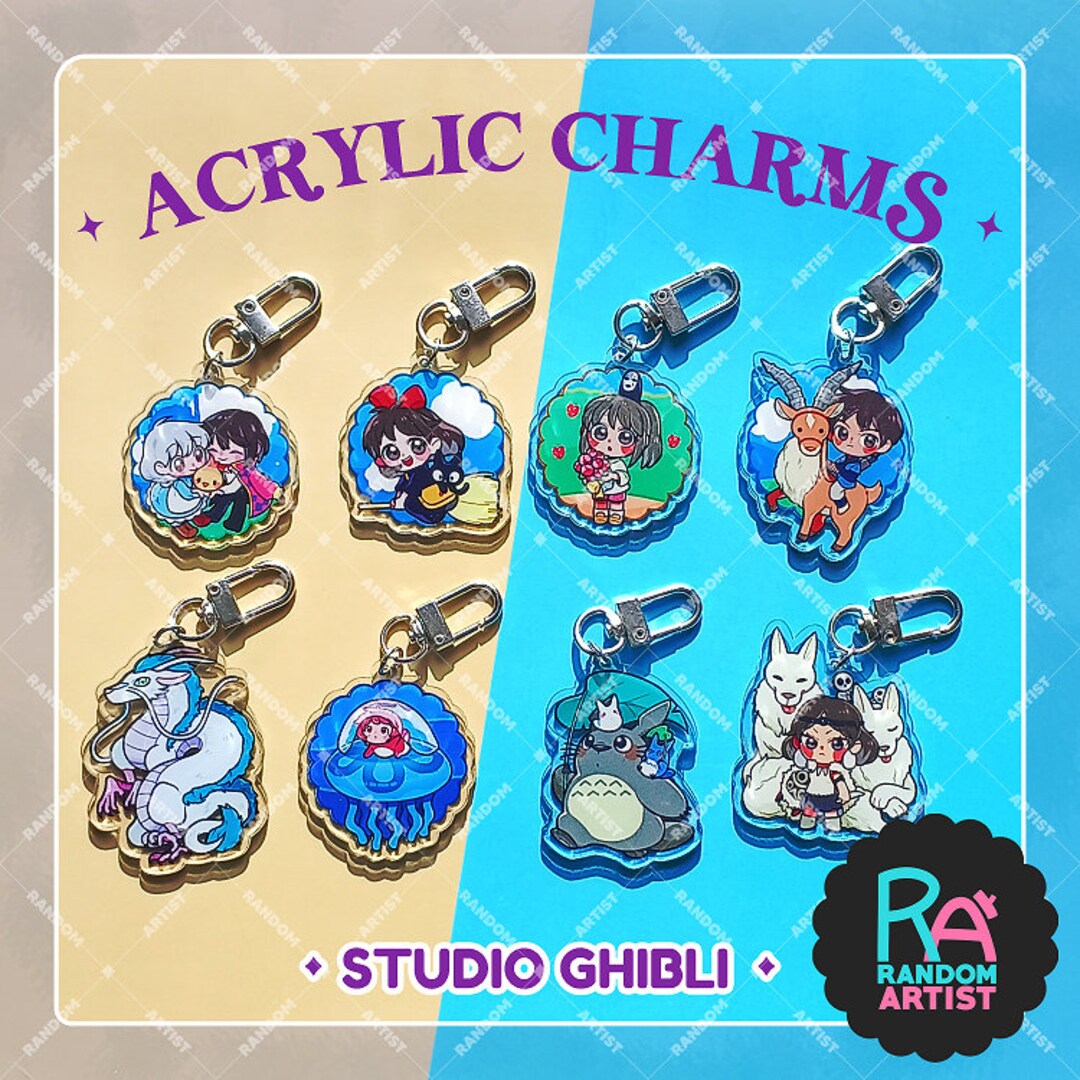 Studio Ghibli Keychain Charms | RA - Etsy