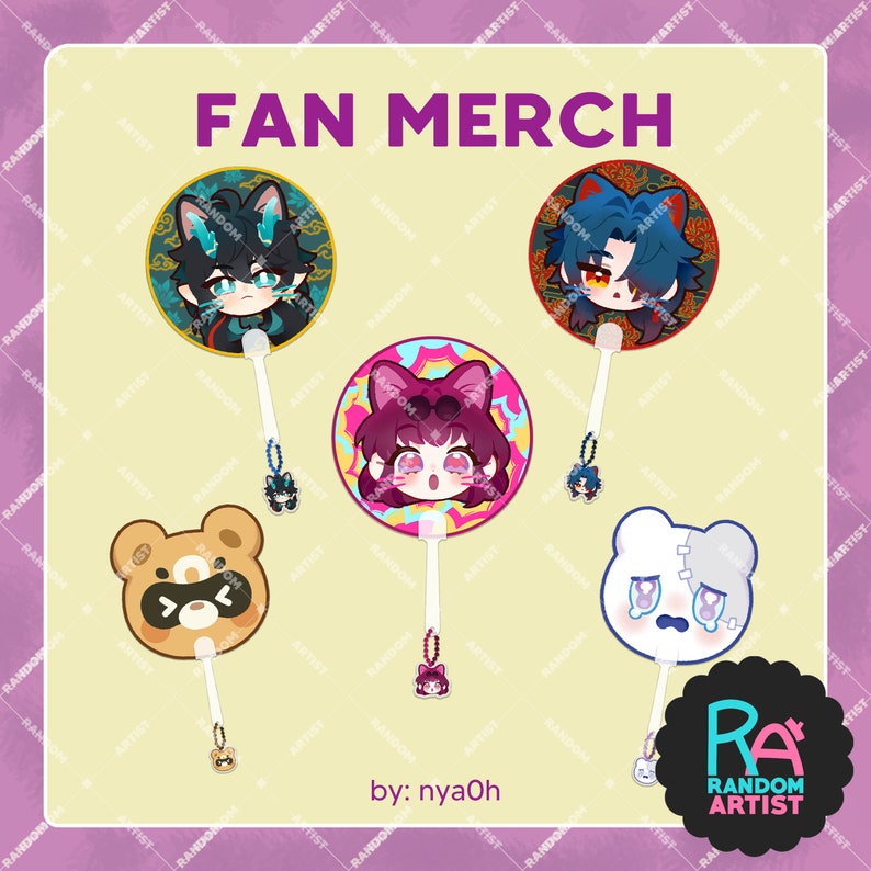 HSR: Honkai Star Rail Fan Genshin Impact Fan With Charm RA - Etsy