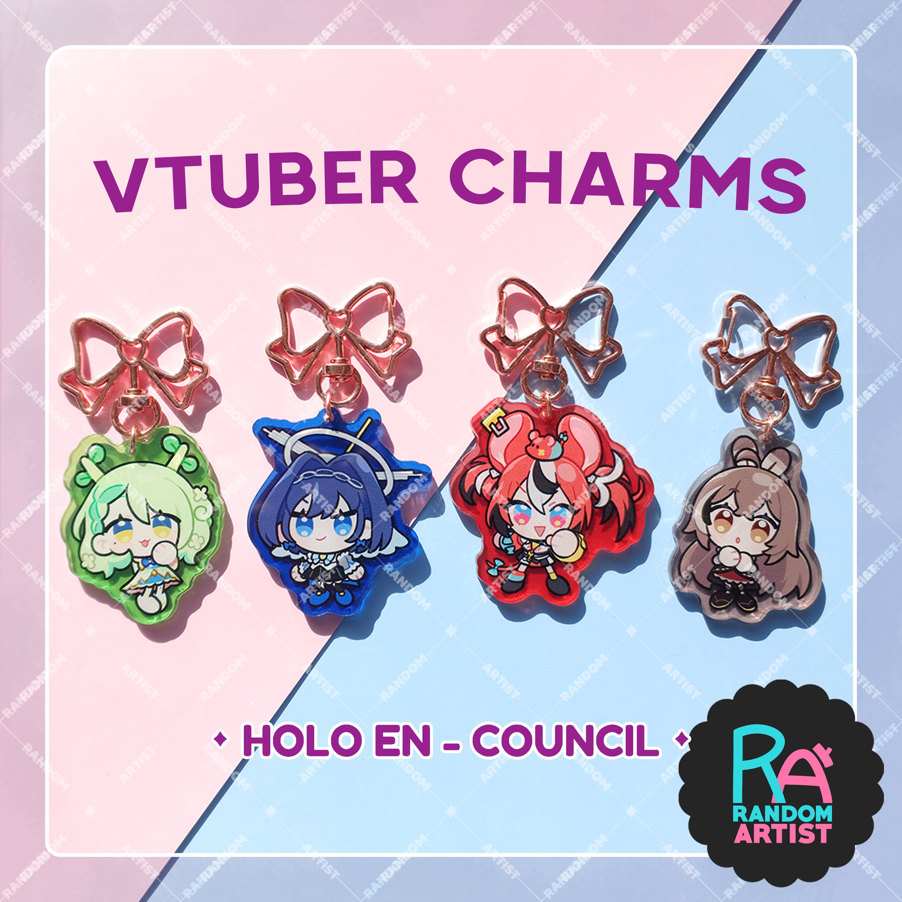 Hololive: Council Keychain Charm | RA - Etsy