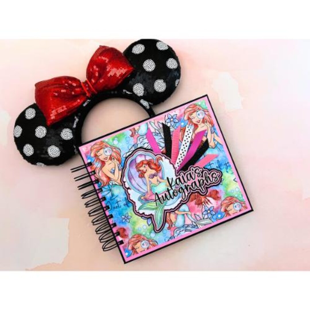 Ariel Disney Autograph Book, Ariel Disney Autograph Scrapbook, Ariel ...