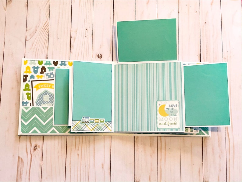 Completed Mini Scrapbook Baby Scrapbook Baby Mini Album | Etsy