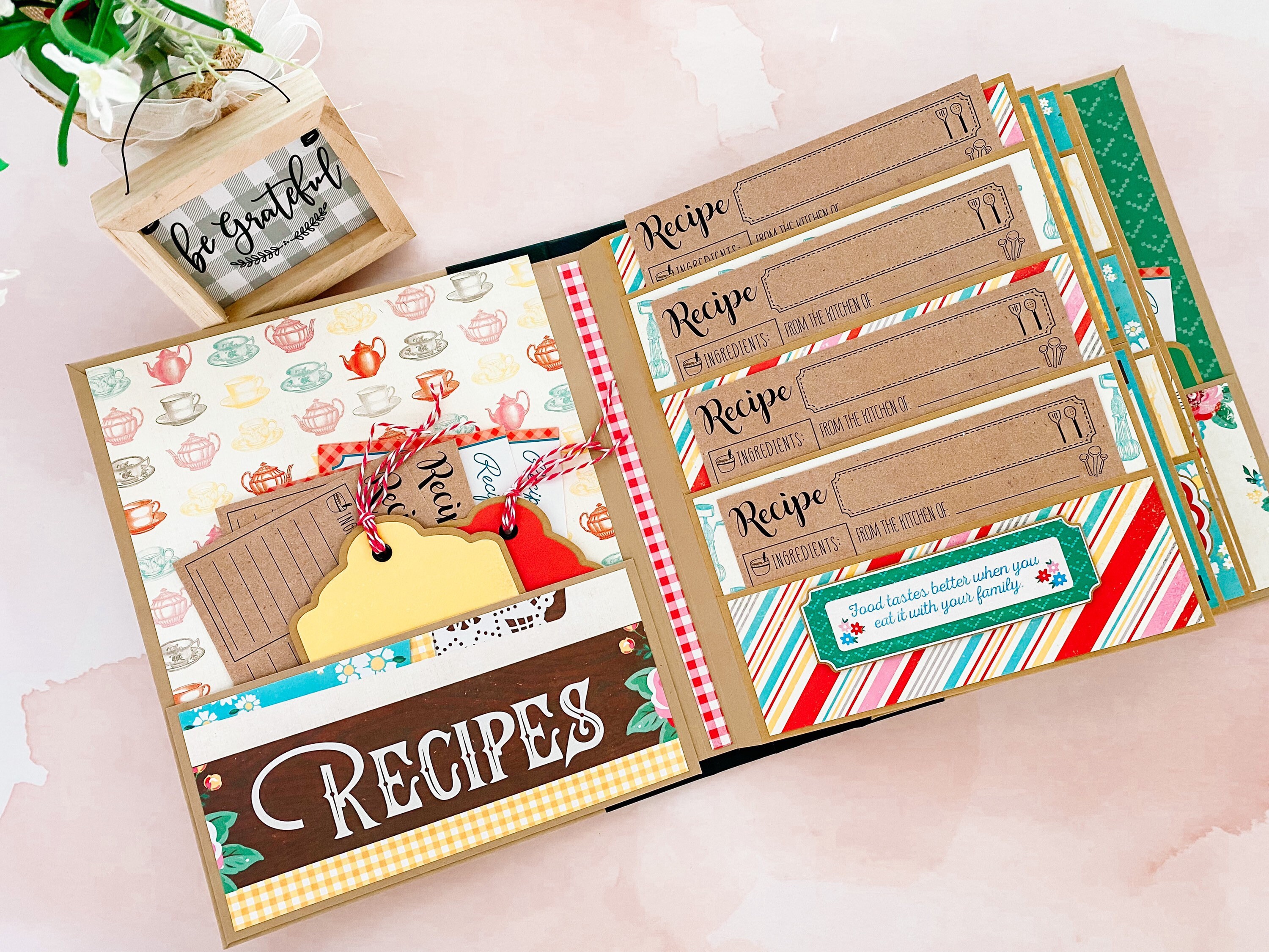 Complete Mini Scrapbook Recipe Scrapbook Recipe Mini Album - Etsy