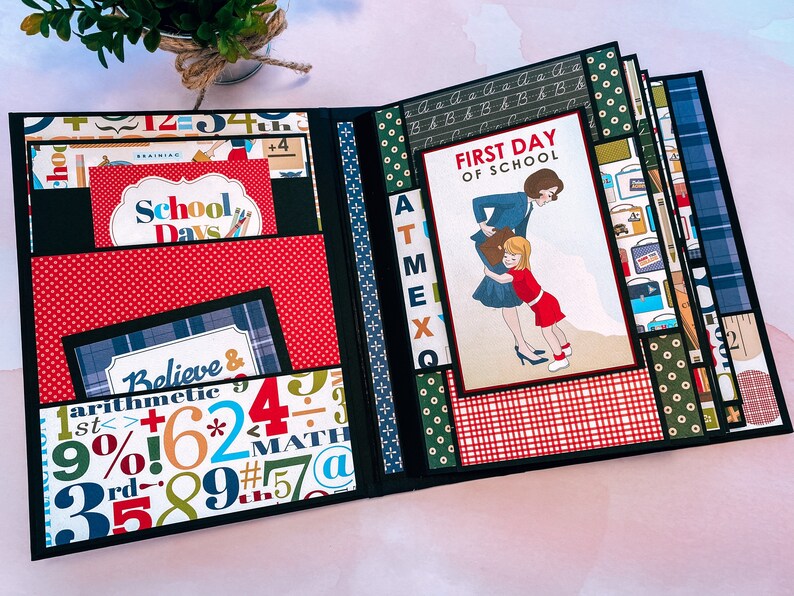 Completed Mini Scrapbook Scrapbook Back to School Scrapbook - Etsy