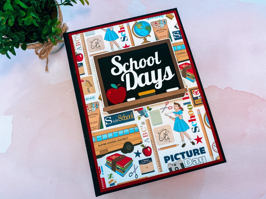 Completed Mini Scrapbook, Scrapbook, Back to School Scrapbook, School ...