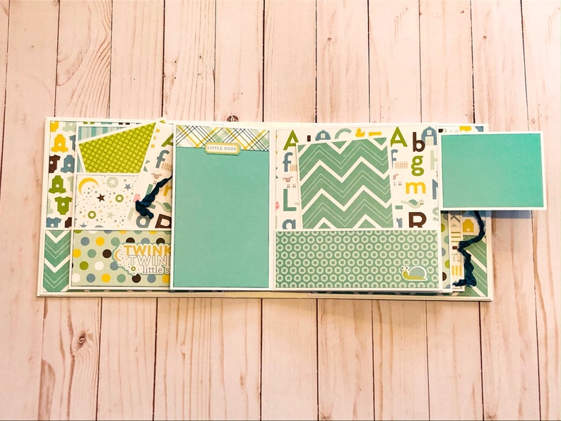 Completed Mini Scrapbook Baby Scrapbook Baby Mini Album | Etsy
