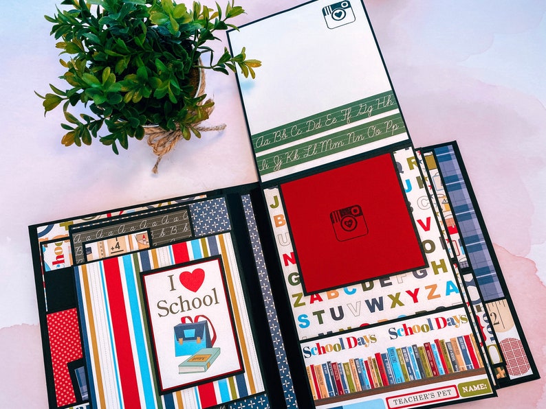 Completed Mini Scrapbook Scrapbook Back to School Scrapbook - Etsy