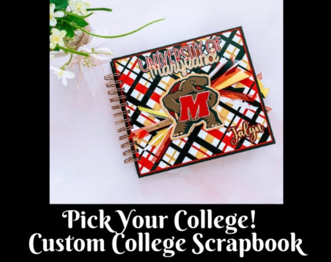 College Scrapbook, College Photos, College Gift, Custom College ...