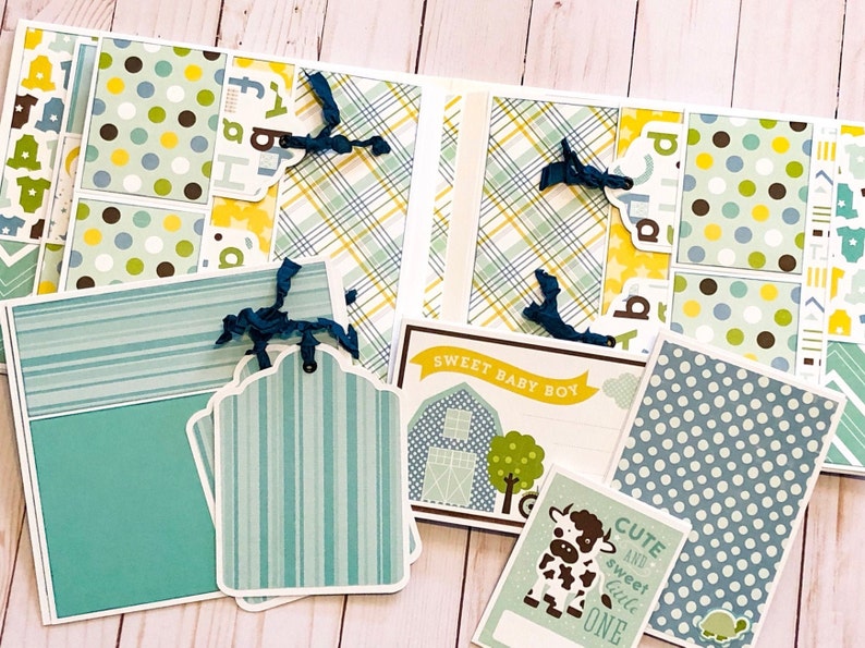 Completed Mini Scrapbook Baby Scrapbook Baby Mini Album | Etsy