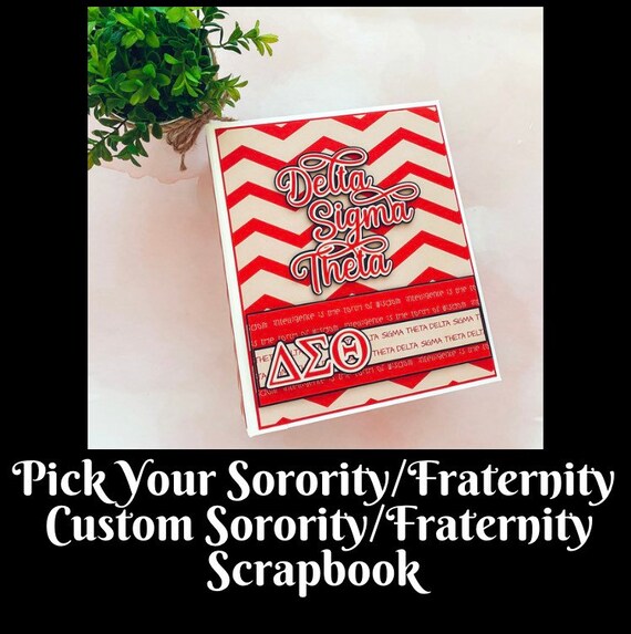 Sorority Scrapbook Fraternity Scrapbook Sorority Mini Album | Etsy