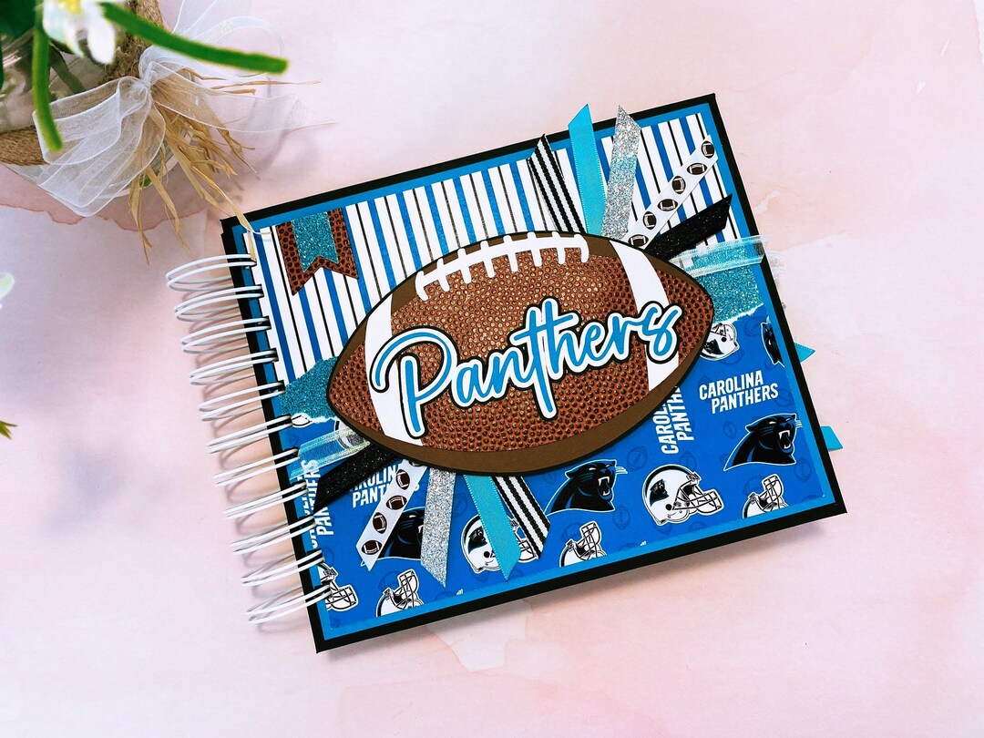 Completed Carolina Panthers Scrapbook, Football Scrapbook, Custom ...