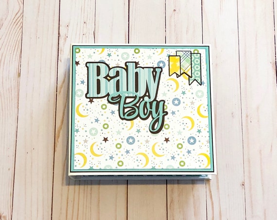 Completed Mini Scrapbook Baby Scrapbook Baby Mini Album | Etsy