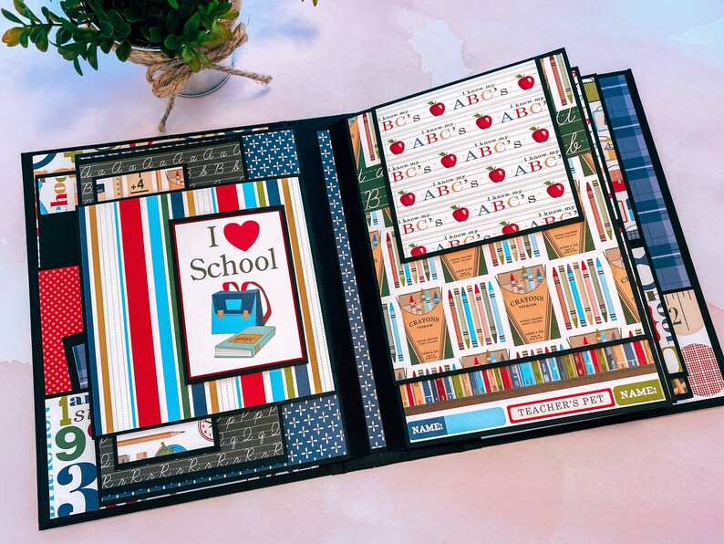 Completed Mini Scrapbook Scrapbook Back to School Scrapbook - Etsy