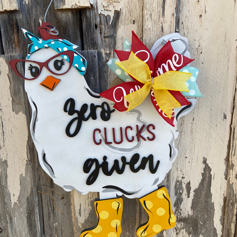 Chicken Door Hanger - Etsy