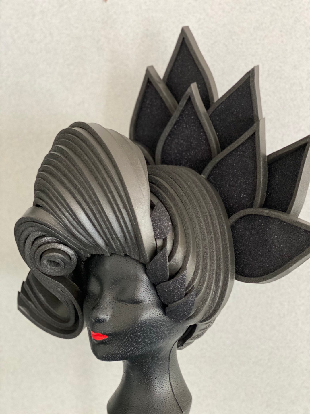 Foam Wig / Headpiece STYLISH, ETSY077 - Etsy