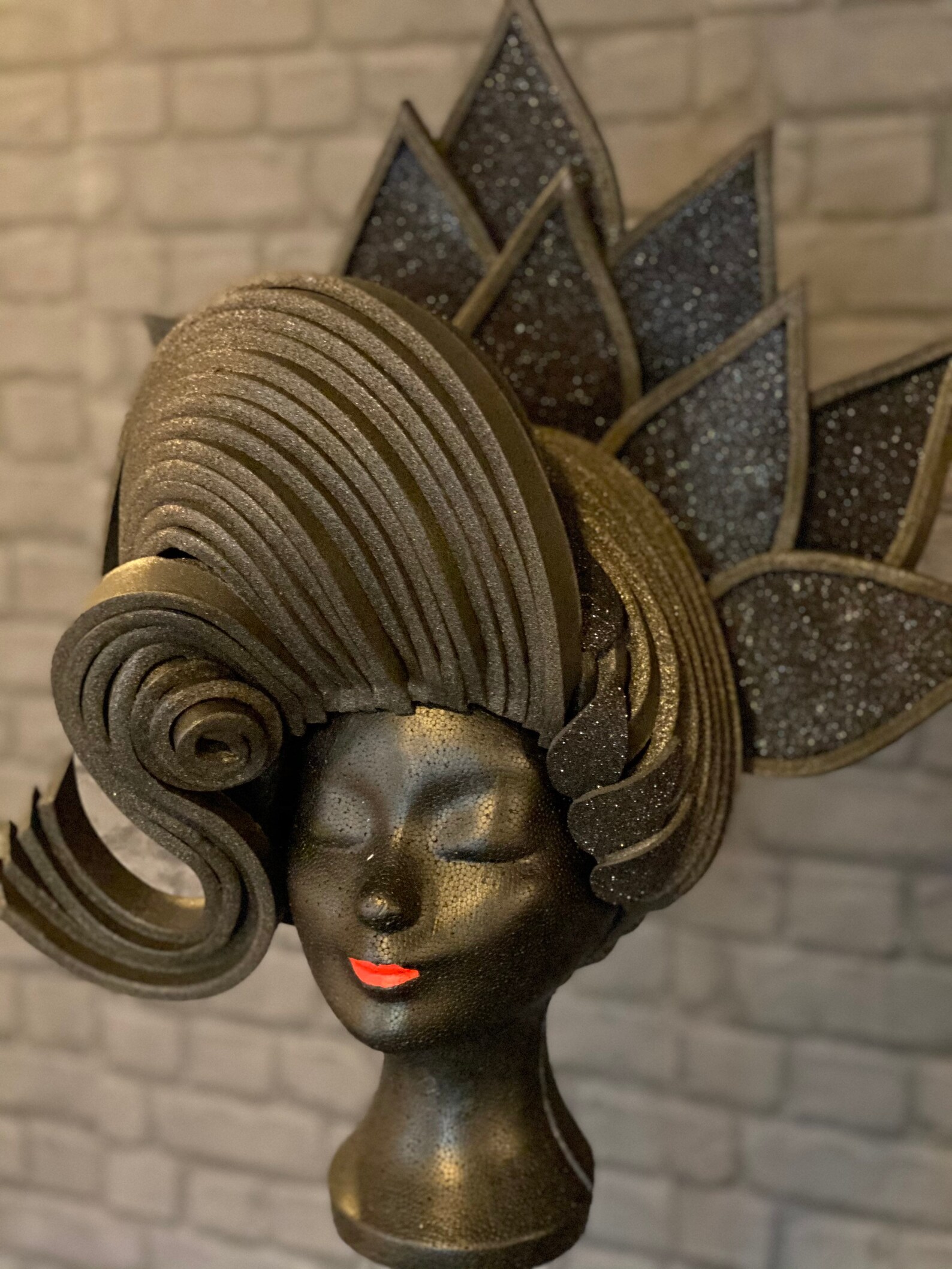 Foam Wig / Headpiece STYLISH ETSY077 - Etsy