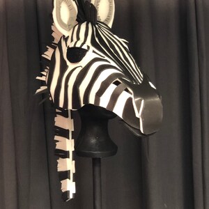 Foam Zebra Headpiece ETSY050. Please Add Headsize to Your Order - Etsy