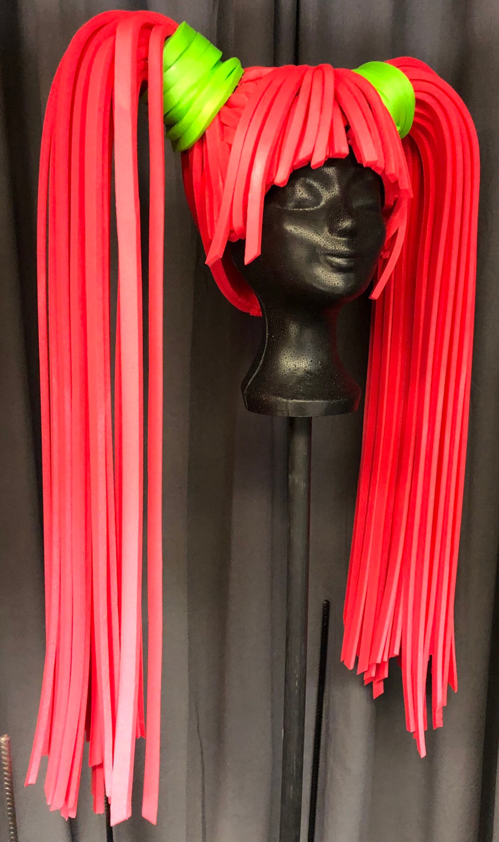 Foam Wig / Foampruik 2-TAILS LONG ETSY019 - Etsy