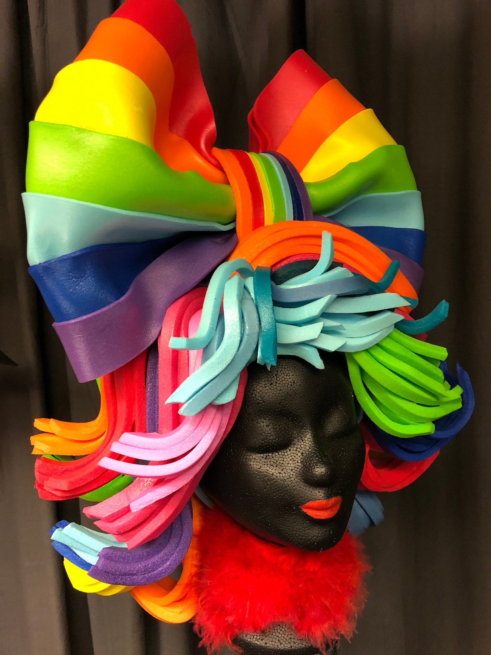 Foam Wig RAINBOW ETSY046 | Etsy
