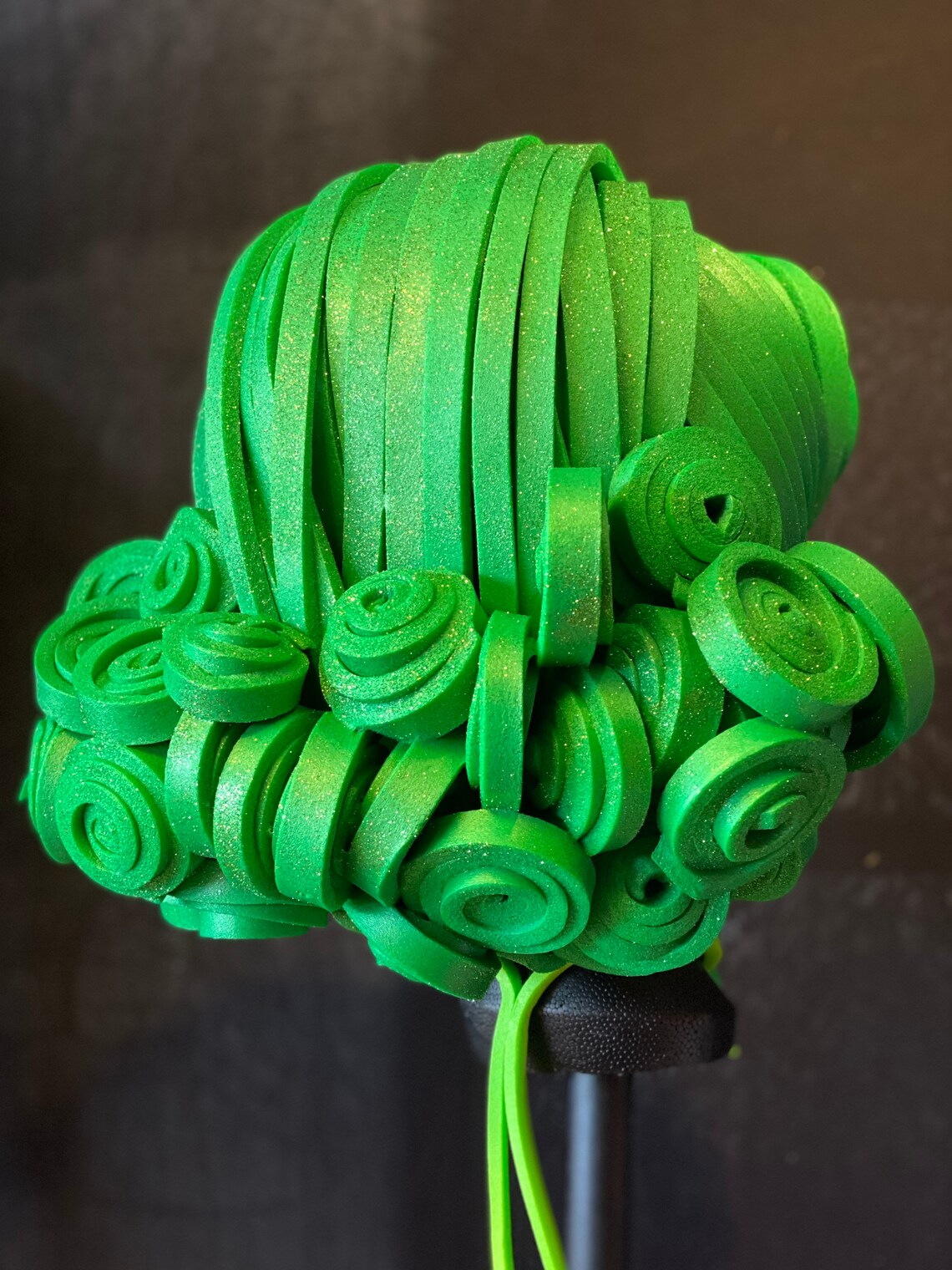 Foam Wig / Headpiece GREEN ELEVATIONS ETSY100 - Etsy