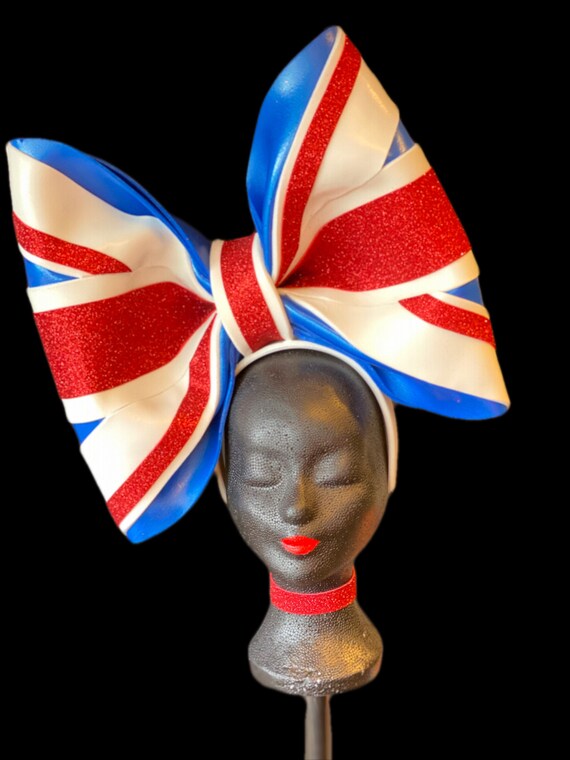 Big English Flag Bow Made of Foam - Etsy