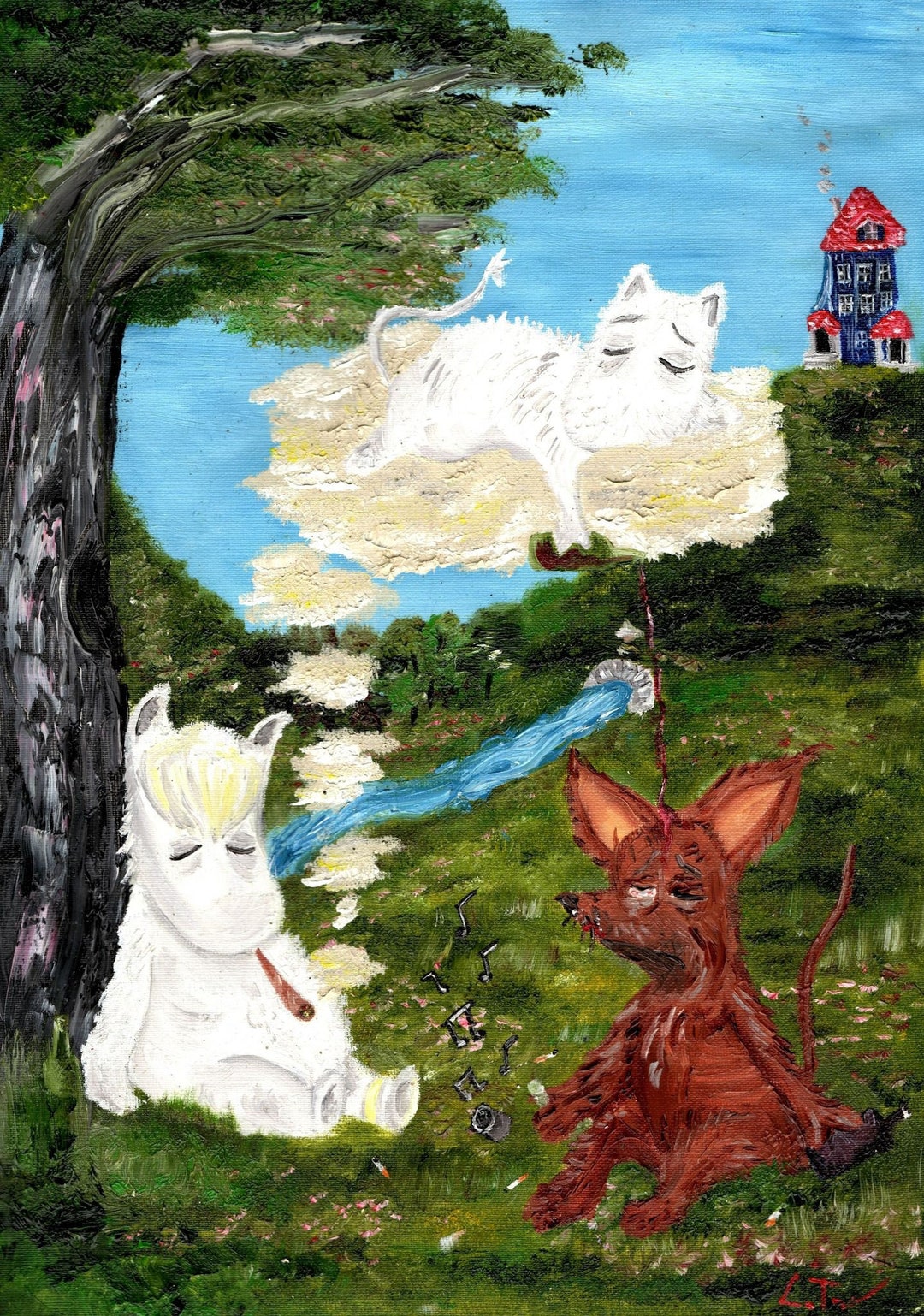 The Moomins Moomin Valley Party Painting - Etsy