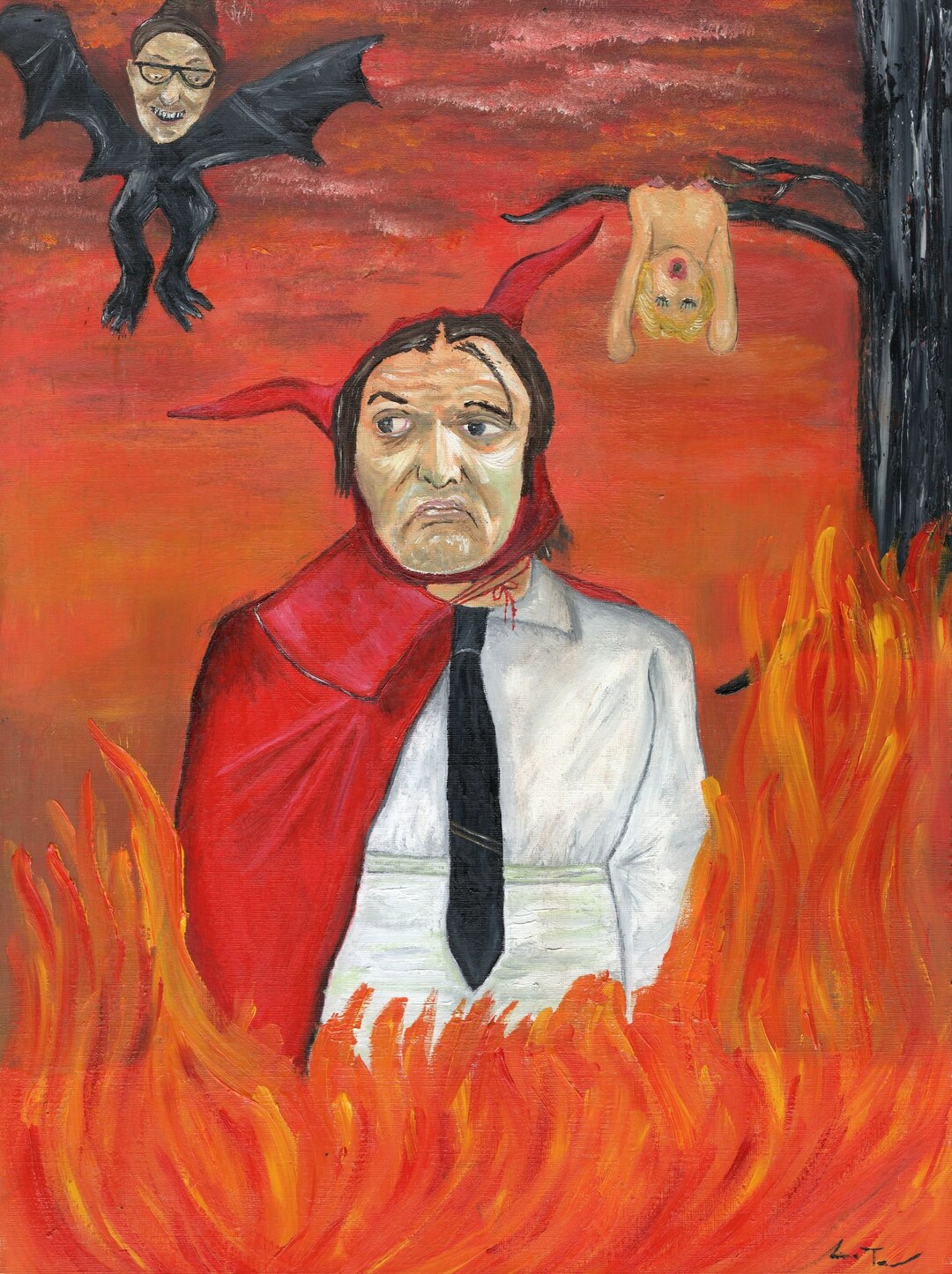 Rik Mayall Ade Edmonson Bottom Painting - Etsy