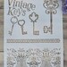 Retro Keys Pattern Wall Stencil DIY Decor Stencil Craft Stencil ...