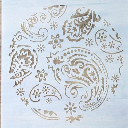 Paisley Stencil Paisley Template Craft Stencil Painting | Etsy