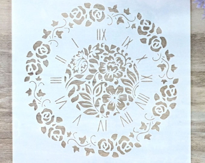 Family Clock Stencil Layering Stencils Wall Stencil - Etsy
