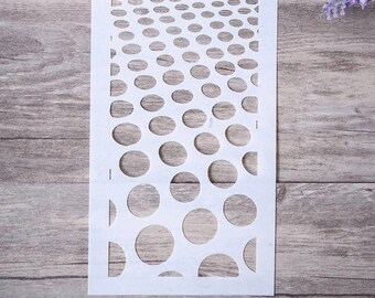 Polka Dot Background Stencil for Painting Scrapbooking - Etsy