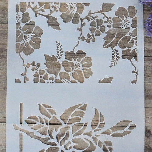 Flower Stencil Craft Stencil DIY Decor Stencil Painting | Etsy