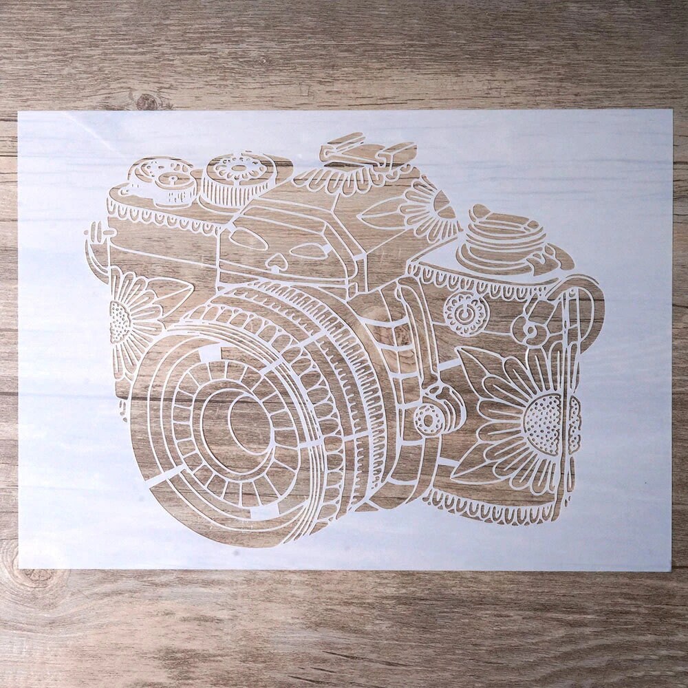 Camera Mandala Stencil Craft Stencil Stencil for Wall DIY - Etsy