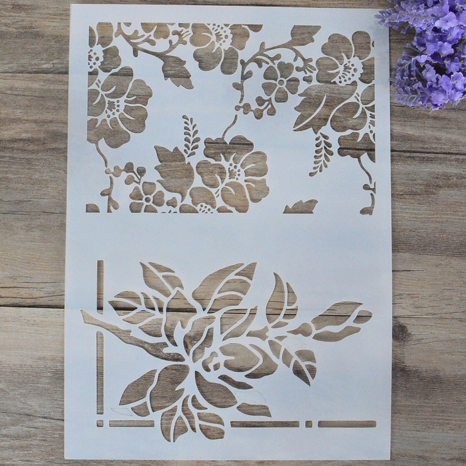 Flower Stencil Craft Stencil DIY Decor Stencil Painting | Etsy