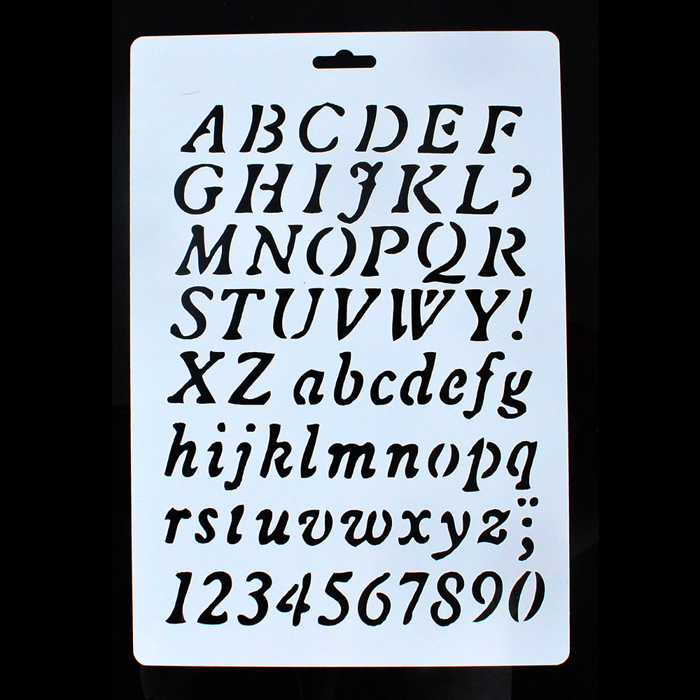 Alphabet Stencil Script Letter Stencil Script Letter Stencil | Etsy
