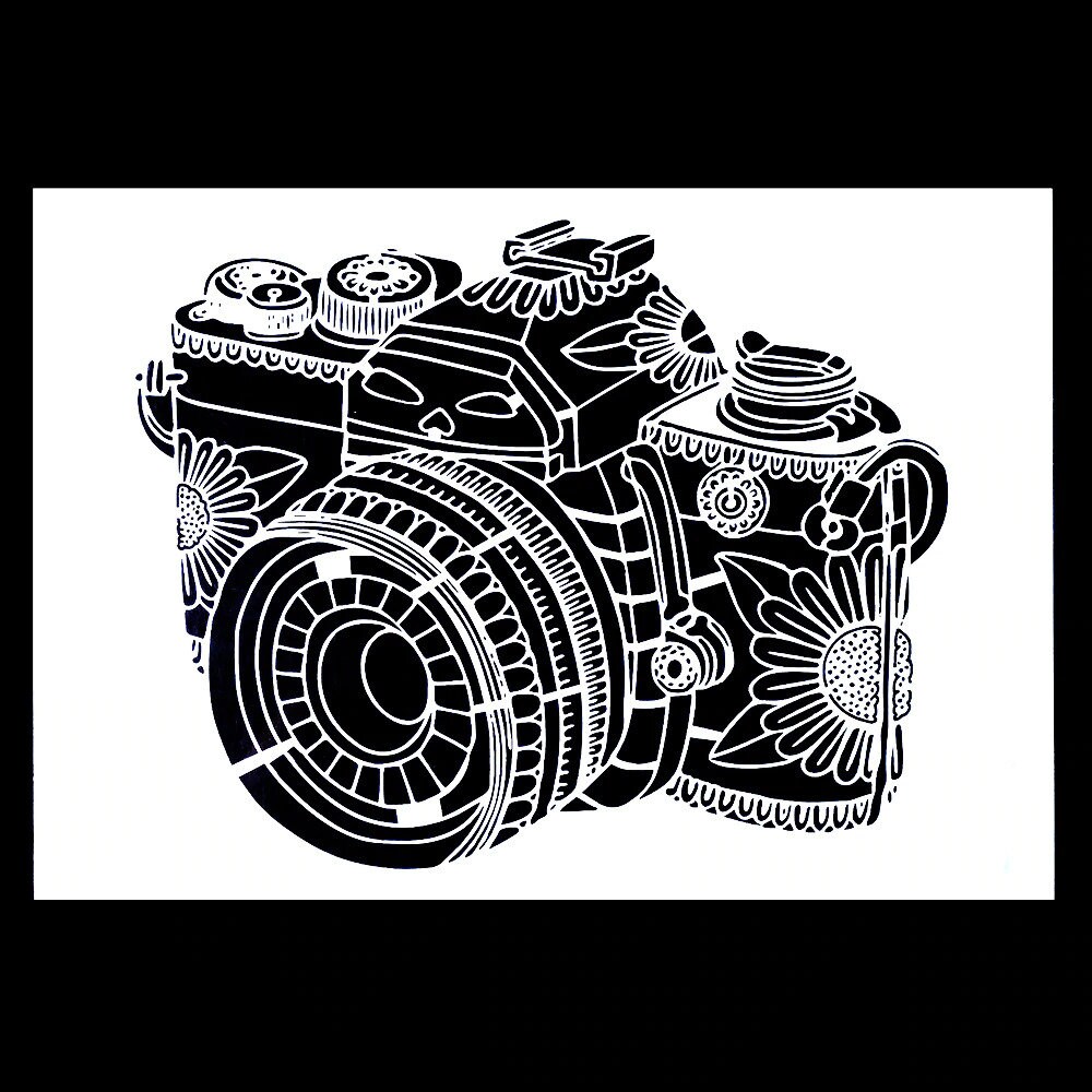 Camera Mandala Stencil Craft Stencil Stencil for Wall DIY - Etsy