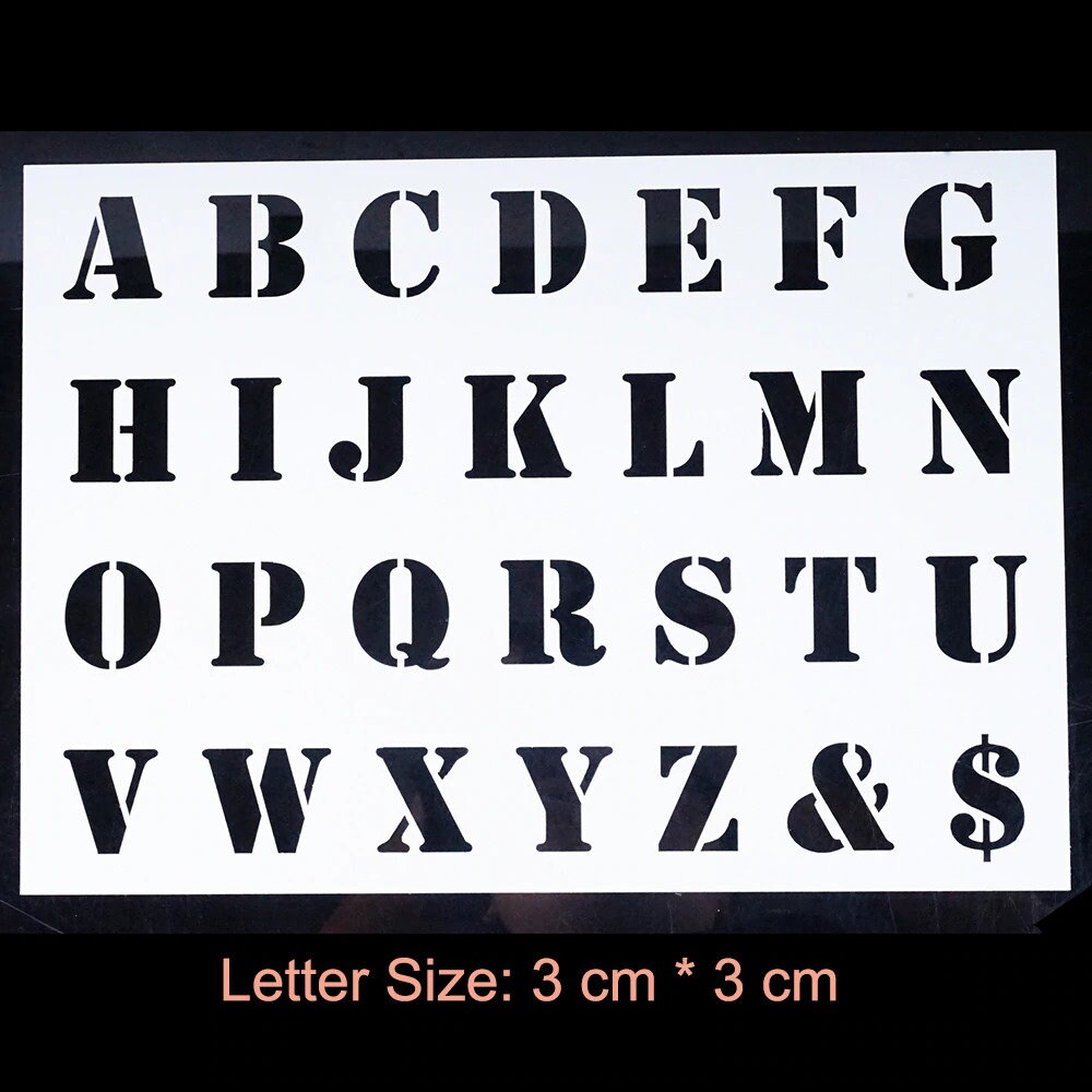 Alphabet Stencils Letter Stencils Planner Stencil | Etsy
