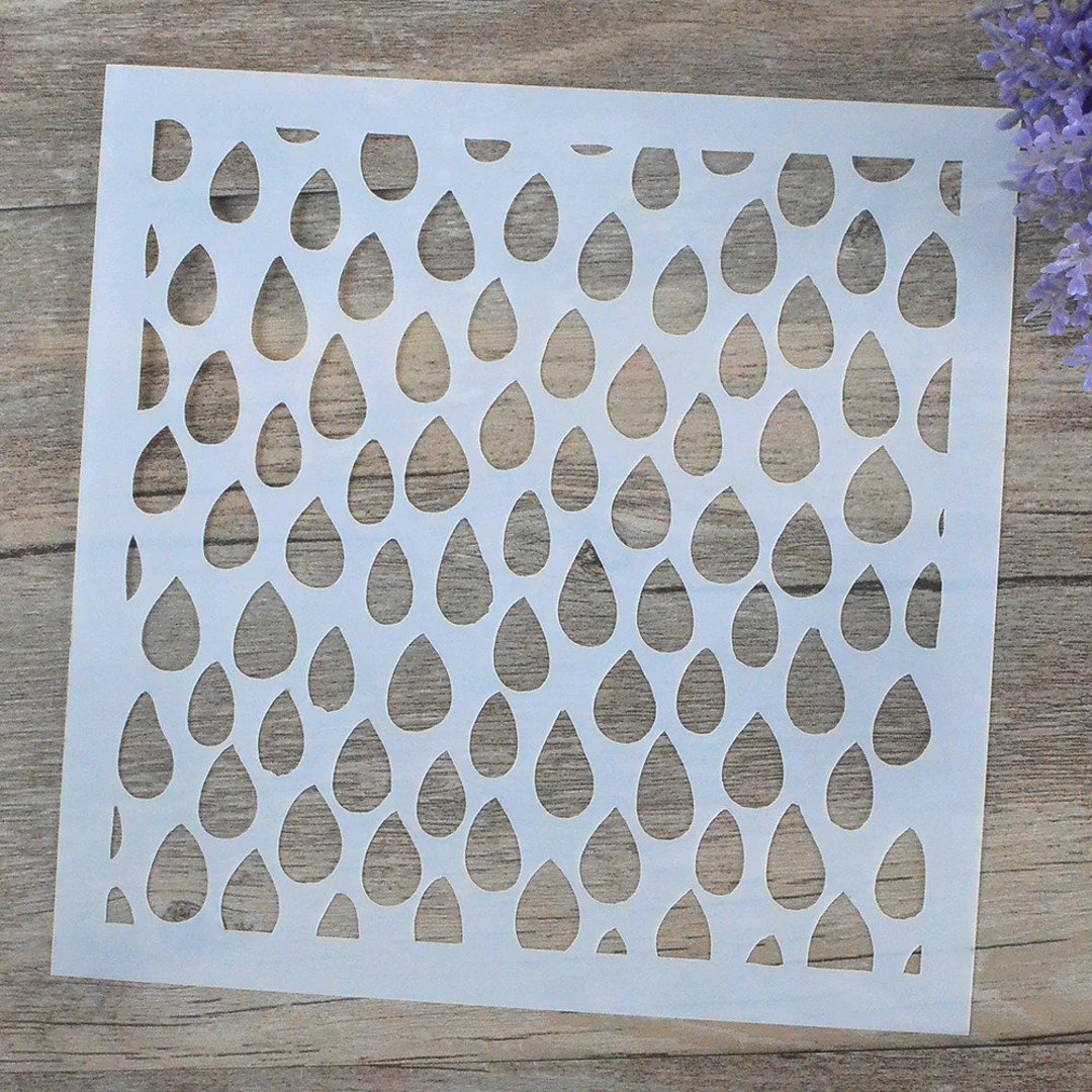 Water Drop Stencils DIY Scrapbooking Wall Stencil Decore Template 49110 ...
