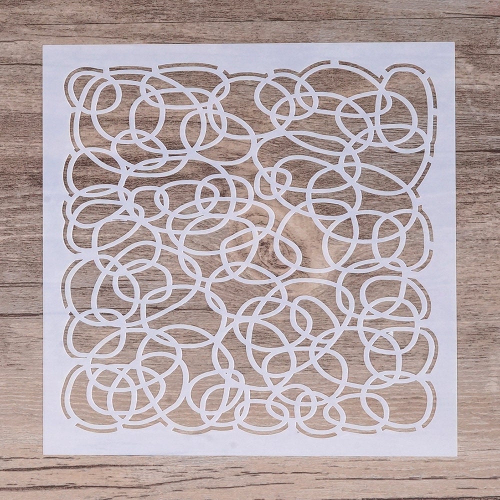 Circle Background Stencil Airbrush Template Scrapbooking - Etsy