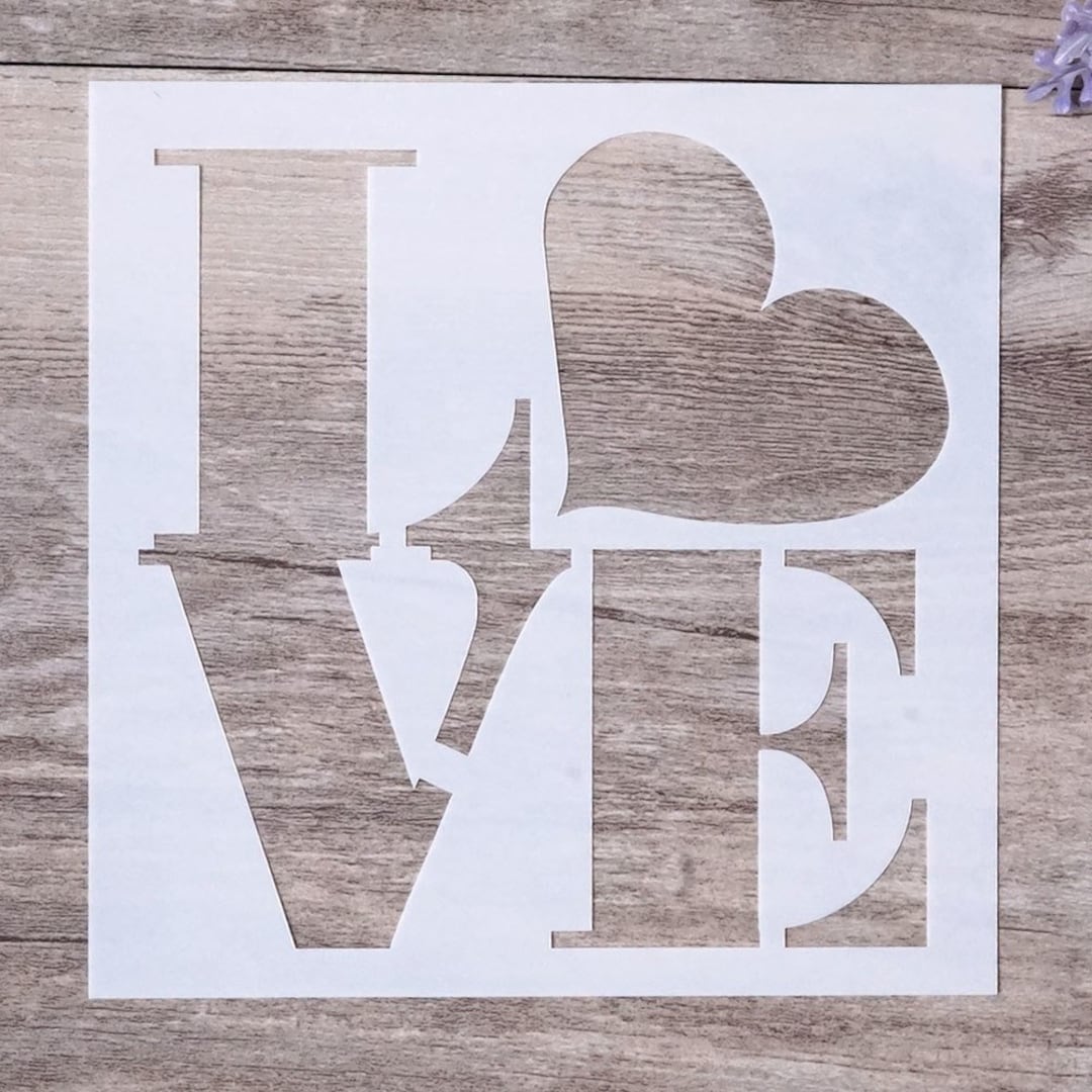 Love Stencils - Wall Stencil - DIY Scrapbooking (51010) - Etsy