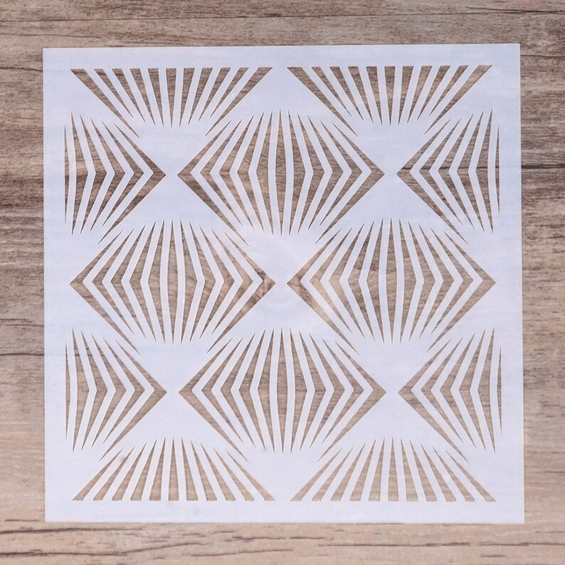 Stencil Painting stencil Layering Geometric Stencil For | Etsy