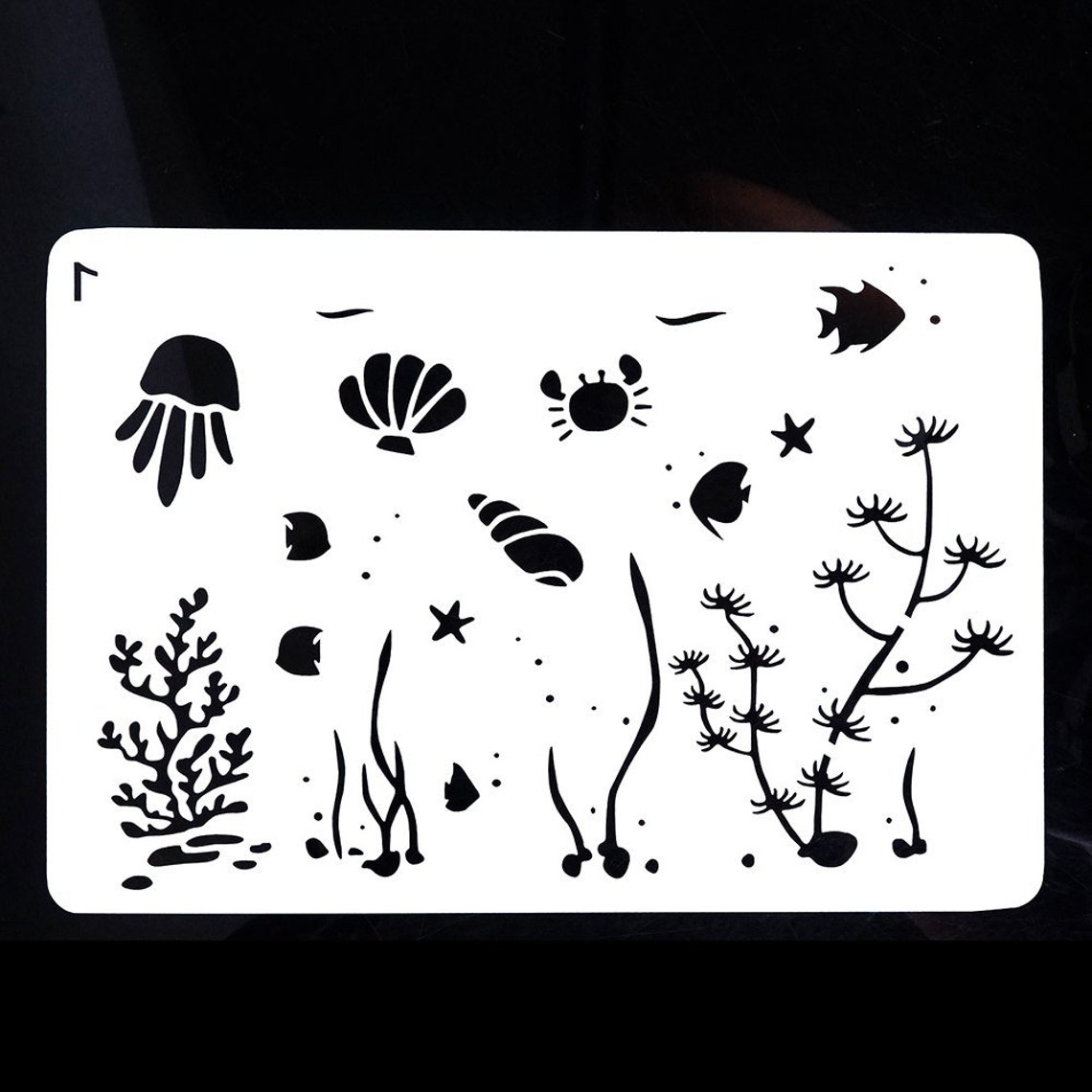 Sea Bottom Stencils Scrapbooking Stamping Stencils for Walls | Etsy