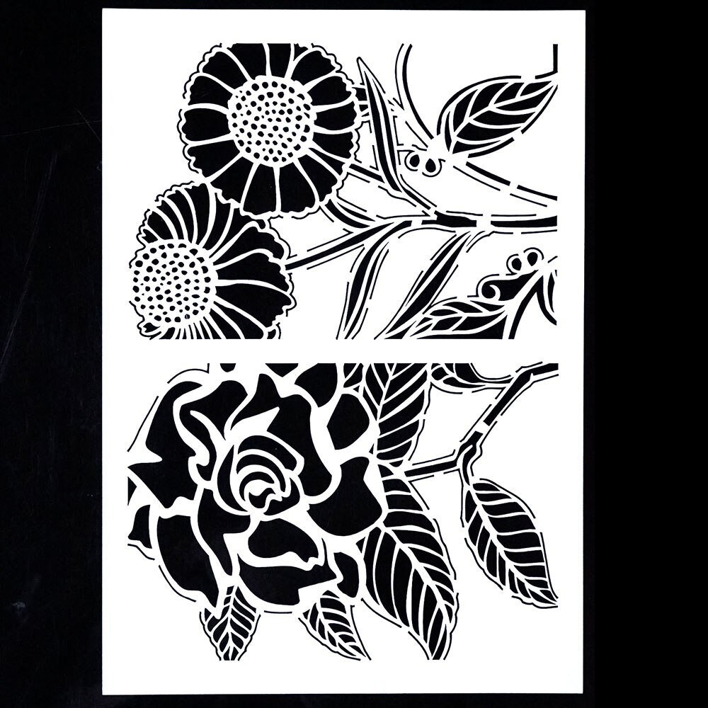 Flower Stencils for Walls Painting Scrapbooking Stamping - Etsy