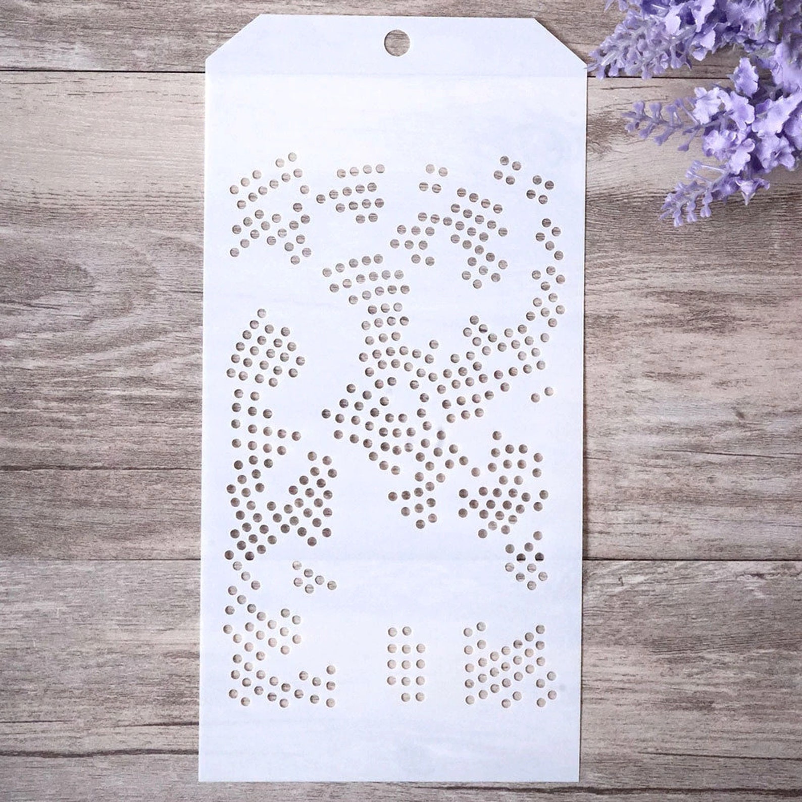 Polka Dot Background Stencil for Painting Scrapbooking - Etsy