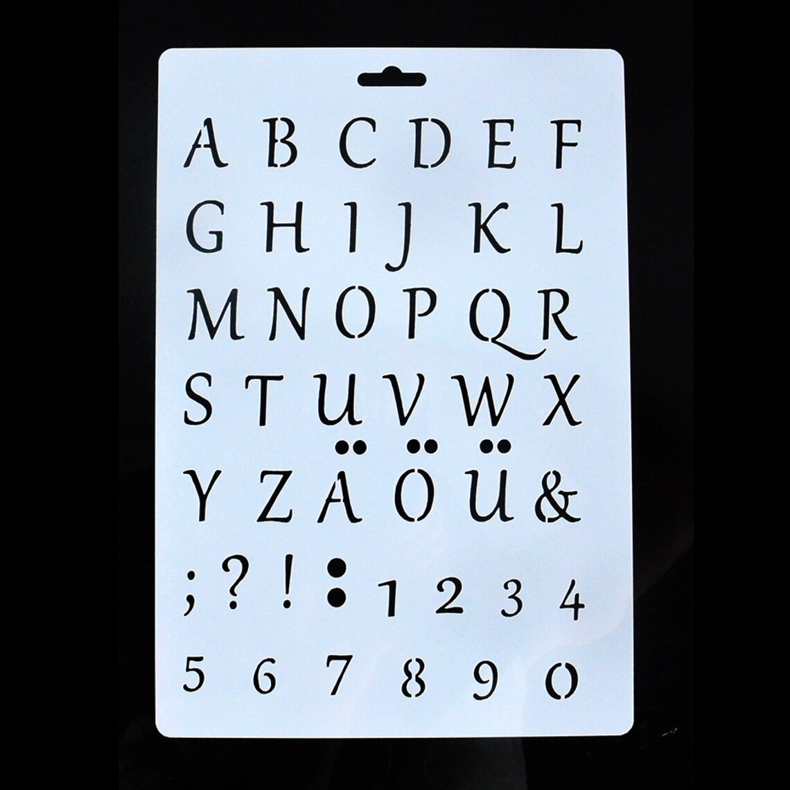Bullet Journal Stencil - Alphabet Stencil - Sans Serif Letter Stencil ...